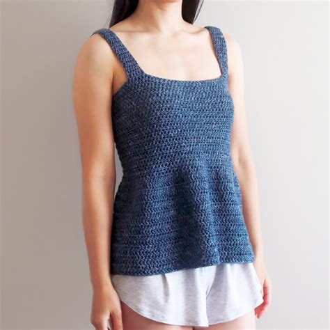 Crochet Easy Peplum Crochet Tank Top Weave Crochet