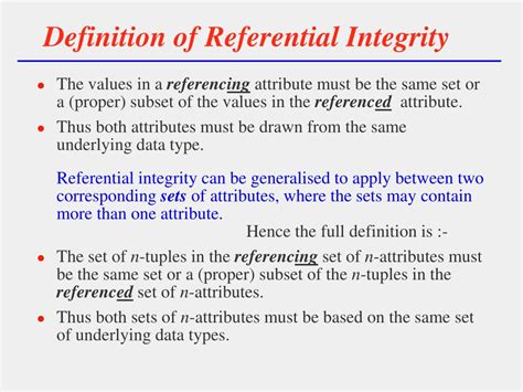 Ppt Referential Integrity And Foreign Keys Powerpoint Presentation Id 4270678
