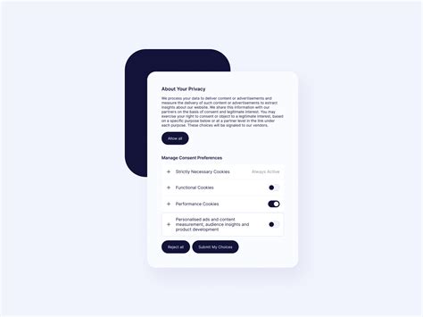 Ui Design Daily Cookie Preferences Modal