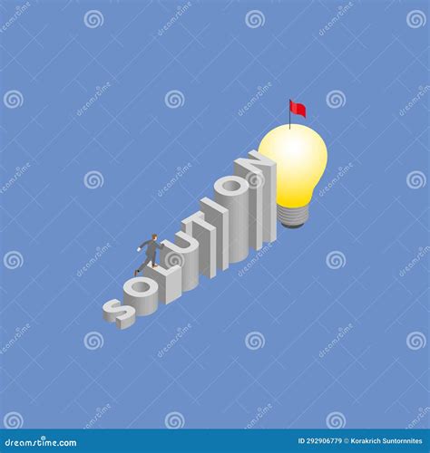 Businessman Runs And Steps Up A Stair A Staircase Is Text Word Problem Solution Stock Vector