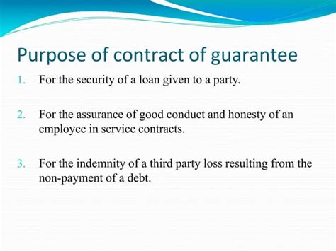 Contracts Of Guarantee Pptx Insurance Personal Finance