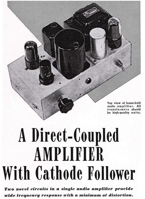 Cathode Follower Amplifier Schematic