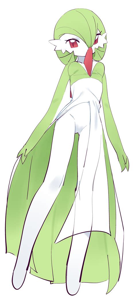 Eds Gardevoir Nintendo Pokemon Absurdres Highres 1girl Breasts Dress From Below Full