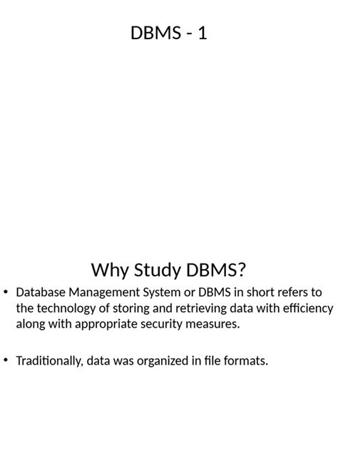 Dbms Theory Pdf
