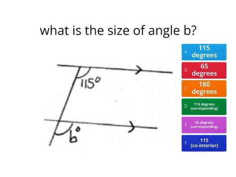 My Angles In Parallel Lines Quiz