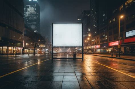 Digital Signage Board In A Public Place Ideal For Customization