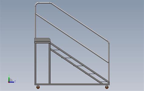 阶梯楼梯 Solidworks 2017 模型图纸免费下载 懒石网