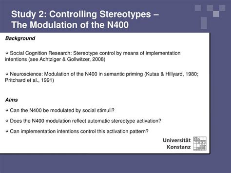 PPT The Activation And Self Regulation Of Stereotypes In The Brain PowerPoint Presentation