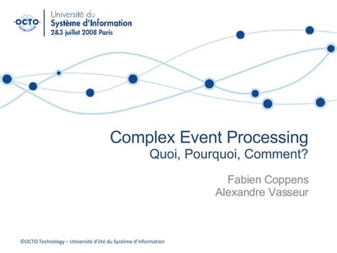 Complex Event Processing What Why How Ppt