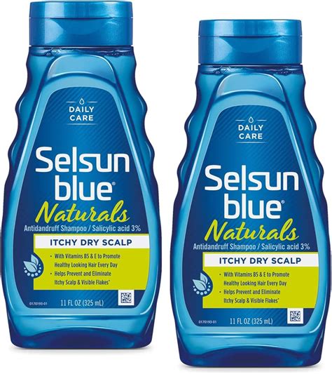 Selsun Blue Shampoo Naturals Dandruff Itchy Dry Scalp Ounce Ml Pack Buy Online At