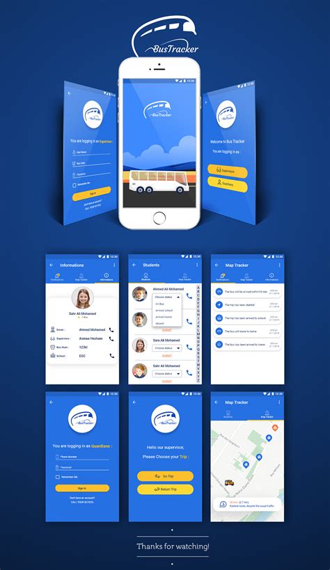 bus tracker app design on behance