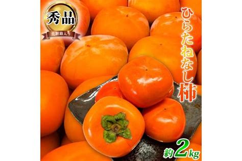 ふるさと納税 「和歌山秋の味覚 平核無柿（ひらたねなしがき）約2kg【化粧箱入】」 和歌山県由良町 ふるさと納税の「ふるさとぷらす」