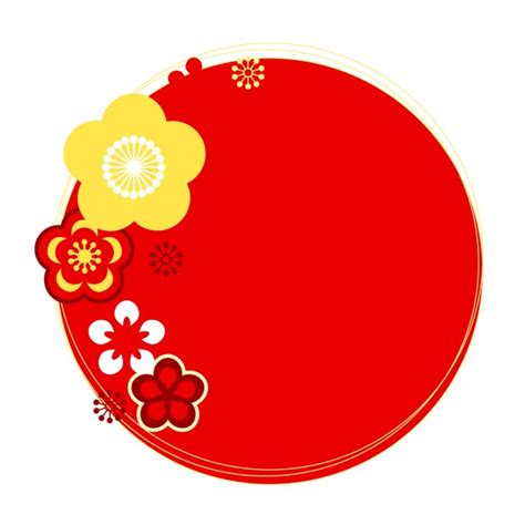 梅の花のフレーム 無料イラスト素材｜素材ラボ