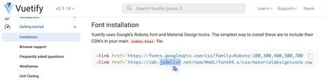 Vuetifyjs Why Some Library Like Vuetify Suggest Installing Font Via