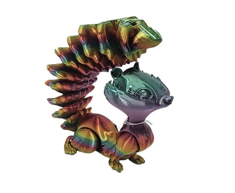 The Articulating Squirrel Sculpture Fidget Toy Handmade