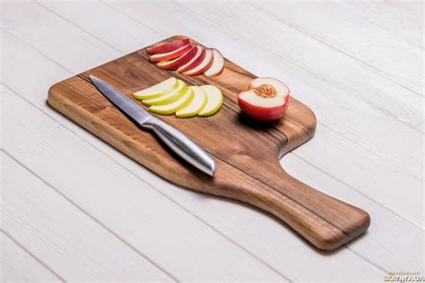 Купити Кухонна деревяна дощечка Дошка для наріз Skrynya Ua