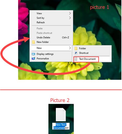 Right Click Main Context Menu How To Create New Text Document Notepad