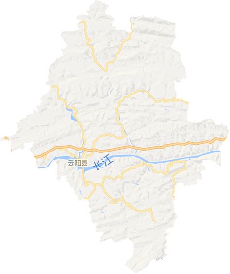 云阳县高清地形地图