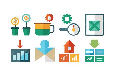 This Collection Features Linear Icons Illustrating Sorting And