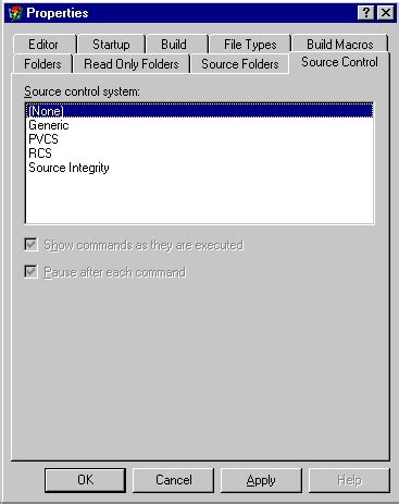 Powersoft The Properties Dialog Box