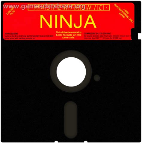 Ninja Atari 8 Bit Artwork Disc