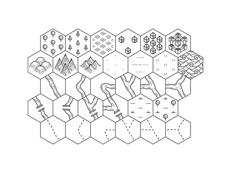 Custom Hex Map Medium Etsy
