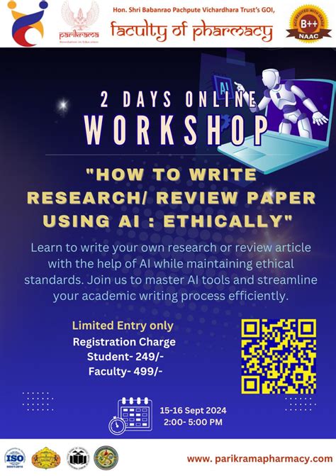 Nikunj Solanki On Linkedin Ai Research Academicwriting Ethicalai Aitools Workshop