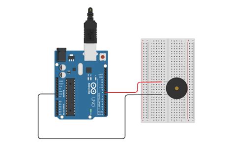 Circuit Design Practica Piezo Tinkercad