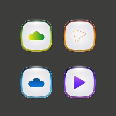 App Interface Buttons Vector Art Icons And Graphics For Free Download