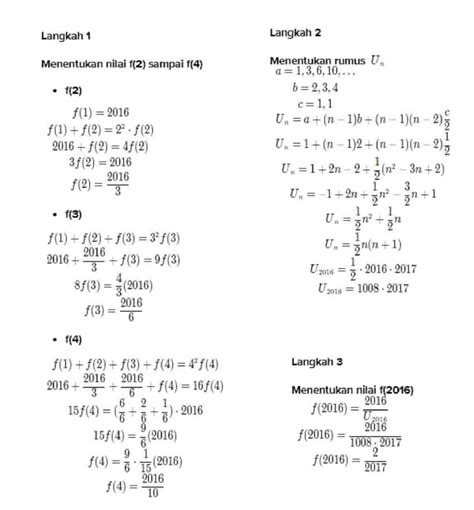 Fungsi F Didefinisikan Pada Bilangan Bulat Yang Memenuhi F1 2016 Dan F1 F2