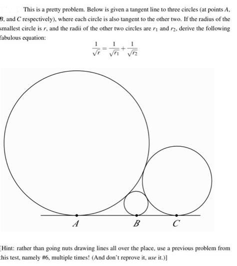 Solved This Is A Pretty Problem Below Is Given A Tangent Chegg