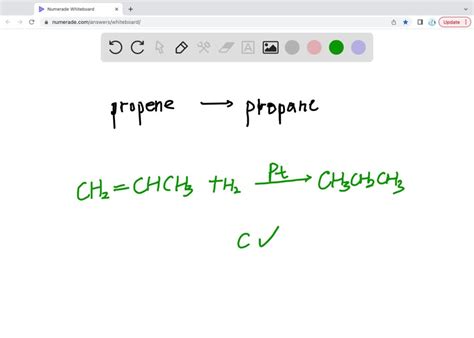 Propene Ch3ch Ch2 To Propane Ch3 Ch2 Ch3 Conversion 50 Off