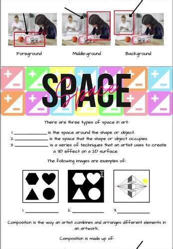 Space And Art Elements Of Art By ArtRoots TPT