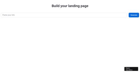 Meta Experiment Codesandbox