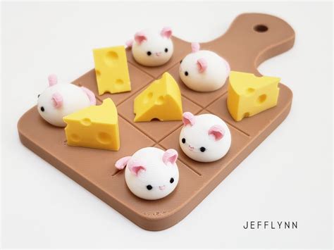 Tic Tac Toe Cutting Board Mouse And Cheese By Jefflynn Makerworld