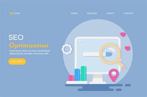 Concepto De Optimización Seo Vector Premium