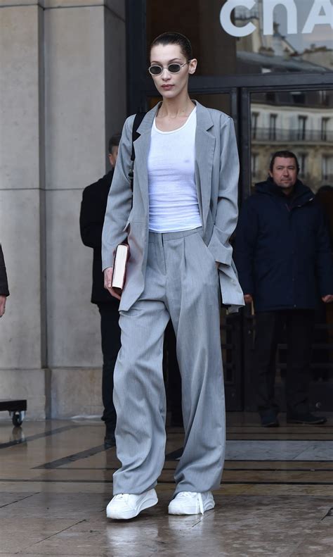Bella Hadid Nipples See Through Braless