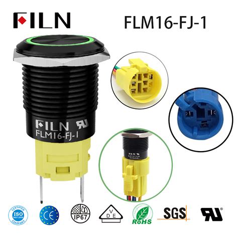 Great Low Voltage Push Button Switch FILN 16MM Low Voltage Push Button Switch 12 Volt 3PIN