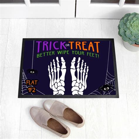 Personalised Halloween Trick Or Treat Indoor Doormat The T Experience