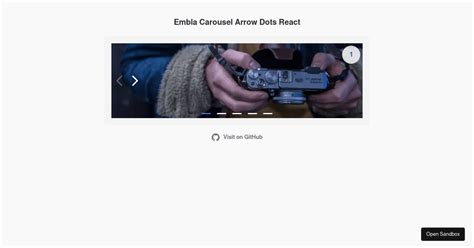 embla carousel arrow dots react forked codesandbox