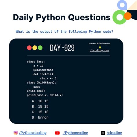 Python Coding Challenge Day 929 What Is The Output Of The Following