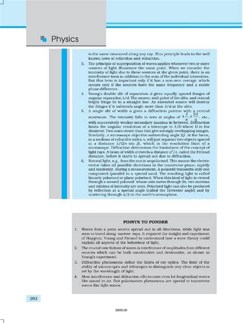 Ncert Book Class 12 Physics Chapter 10 Wave Optics Pdf Aglasem