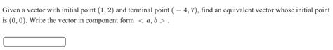 Solved The Problem Below Refers To A Vector V With A Chegg Com