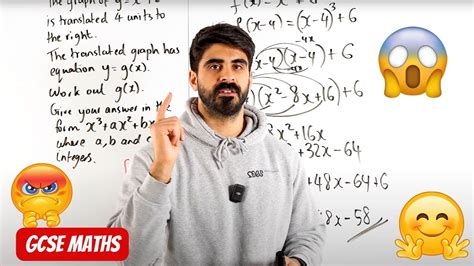 Transformations Of Functions Worked Through Gcse Maths Youtube