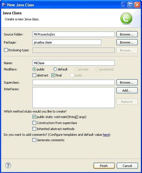 Cómo Crear Una Clase Java En Eclipse Ide
