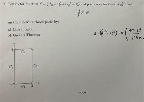 solved 4 let vector function f x2y 1 i xy2−1 j and