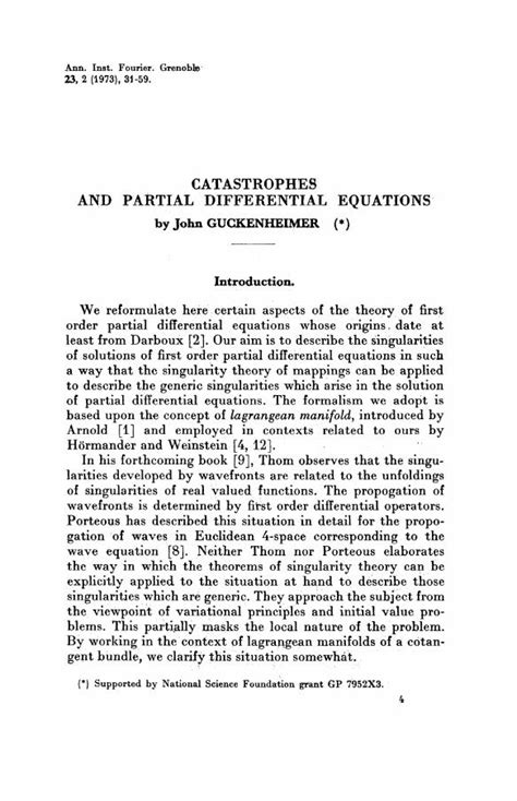 Pdf Catastrophes And Partial Differential Equations Dokumen Tips