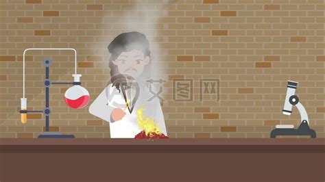 男子做实验图片 高清图片素材