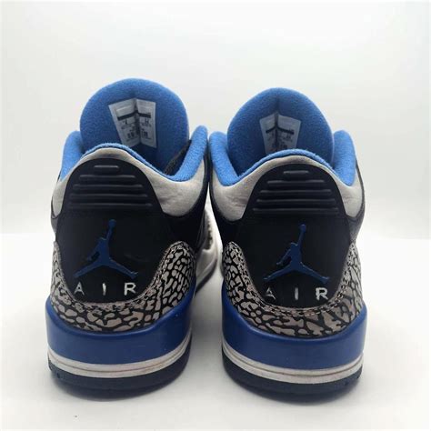 Jordan 3 Retro Sport Blue Size Uk 7 Condition Depop