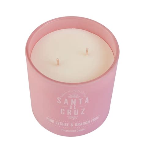 Santa De Cruz Scented Candle Jar 350g Pink Lychee And Dragon Fruit